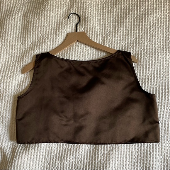 Zoran | Tops | Zoran 0 Silk Crop Top | Poshmark